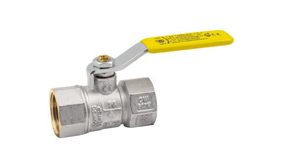 Brass ball valves for gas compliant with EN 331